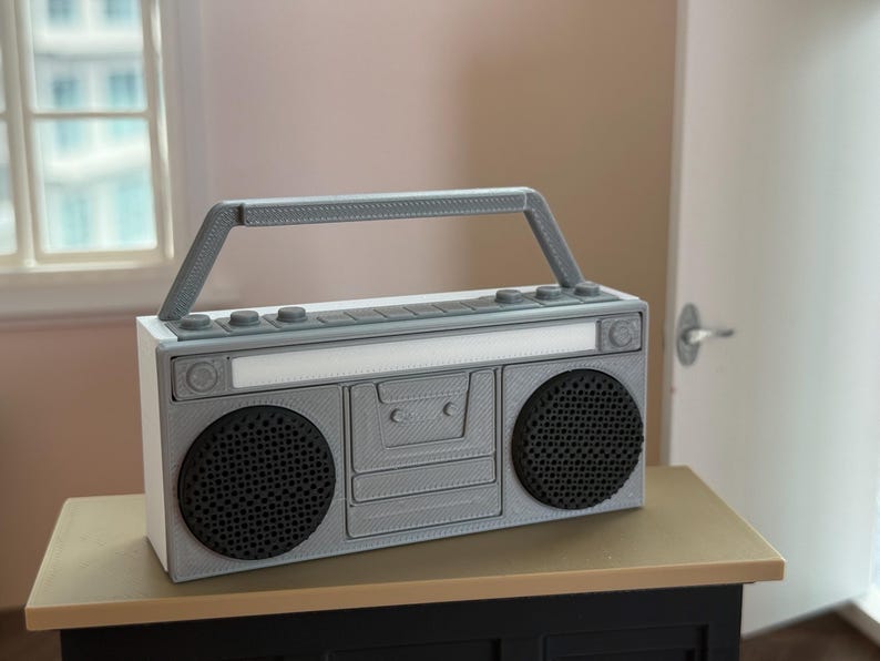1:6/12 Scale | Retro Mini Boombox for Miniature Dollhouse - Etsy