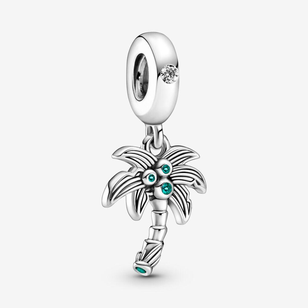 Pandora Sterling Silver Palm Tree & Coconuts Charm - Etsy