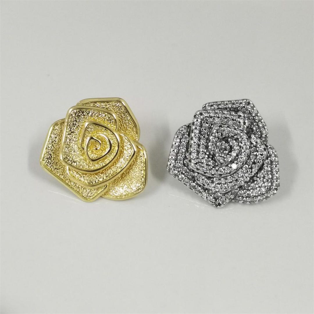Pandora Rose I Blomst Oversized and Funklende Rose Oversize Charm Set ...