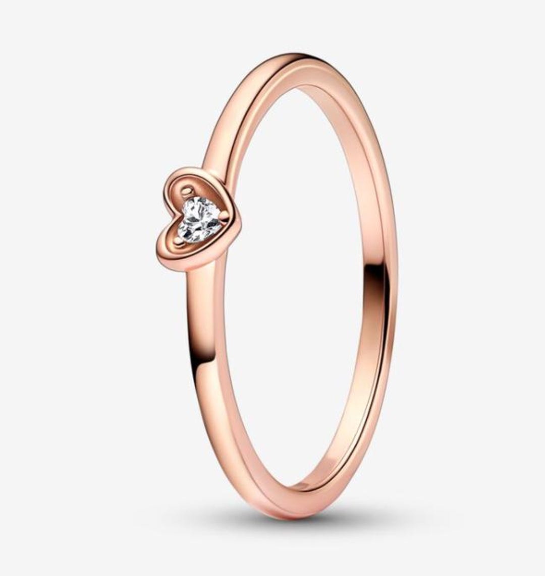 Pandora Moments Ring Stackable Radiant Heart Sormus - Etsy