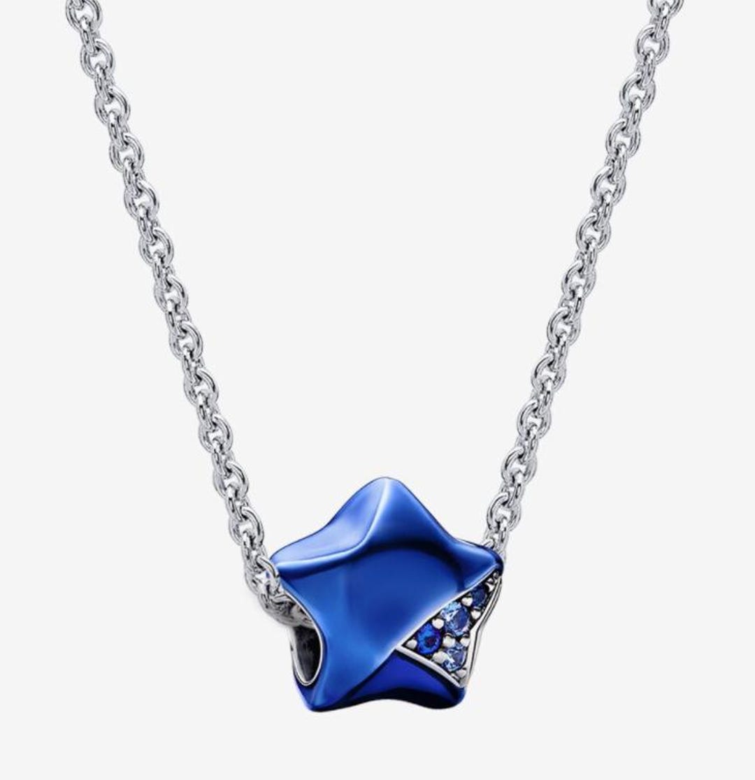 Pandora Sterling Silver Lucky Star Heal Star Series Charm Necklace-60 ...