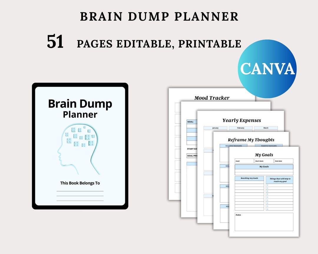 Brain Bump Planner | Creative Idea Organizer, Goal Tracker, and Mind ...