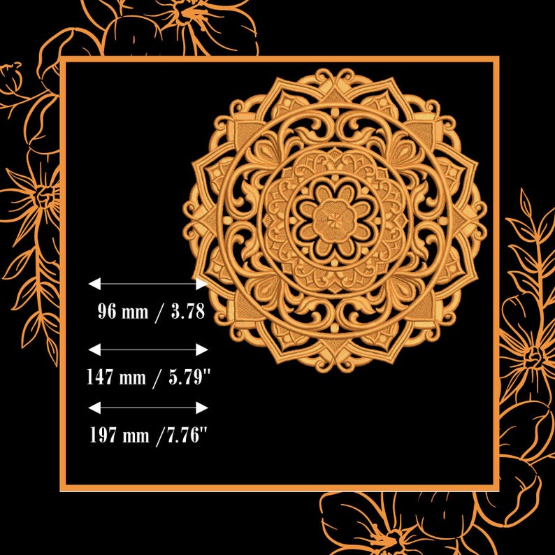 Lace Round – Machine Embroidery Design - Etsy