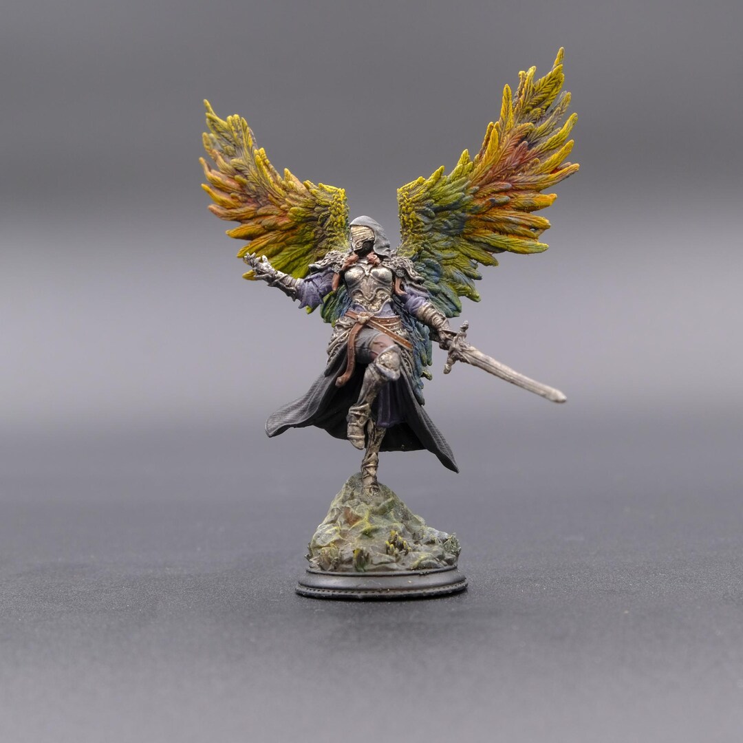 Hand Painted Aasimar Paladin Dnd Miniature for Dungeons and Dragons ...