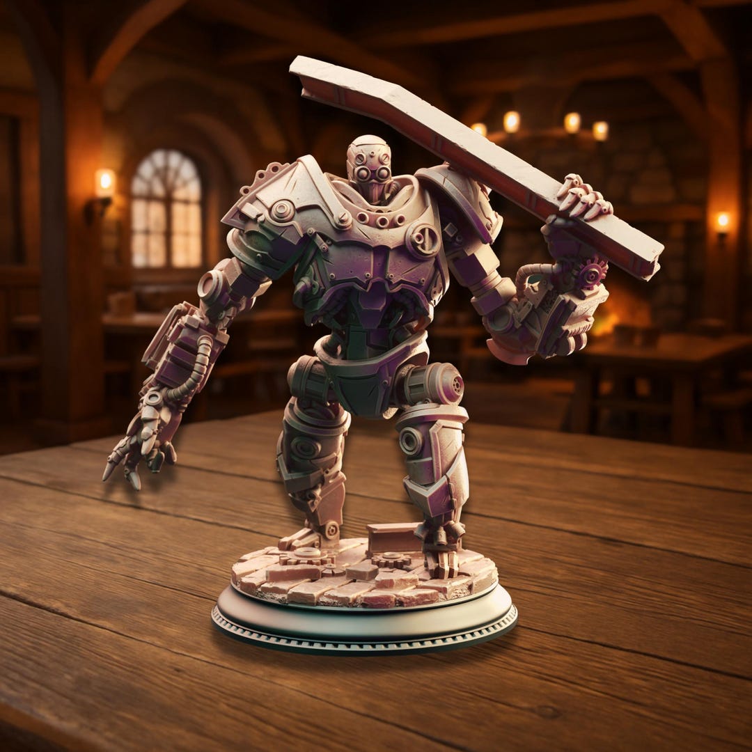 Clockwork Giant Monster Dnd Miniature 3D Print for Painting, Dungeons ...