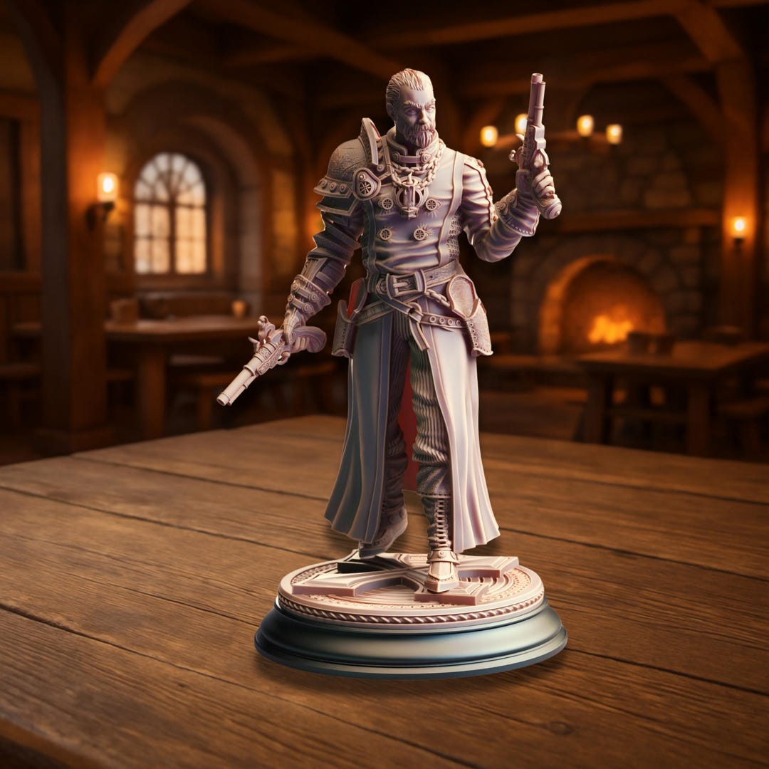 Gunslinger, Rogue Dnd Miniature 3D Print for Painting, Dungeons and ...