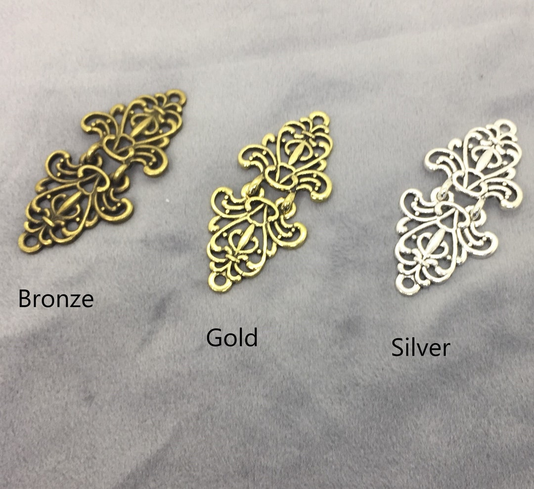 Triangle Filigree Cloak Clasp Bronze - Etsy Australia