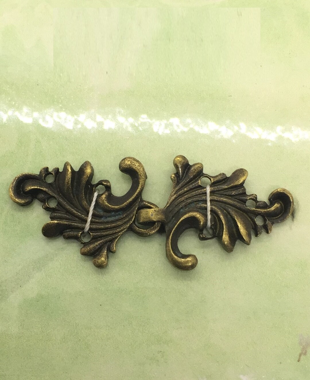 Cloak Clasp With Swirl Design in Sliver or Bronze - Etsy Australia