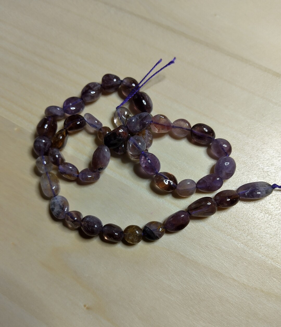 Super 7 Free Form Bead Strand. - Etsy