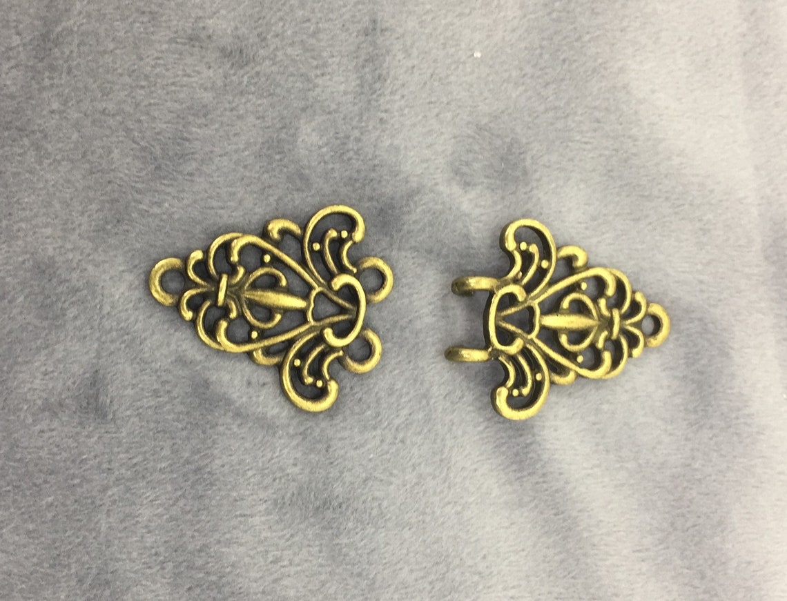 Triangle Filigree Cloak Clasp Bronze - Etsy Australia