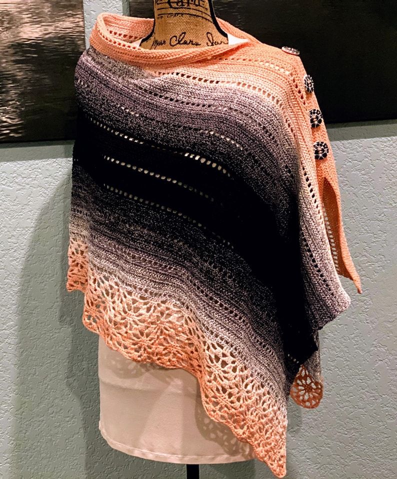 Avalon Poncho Crochet Pattern - Etsy
