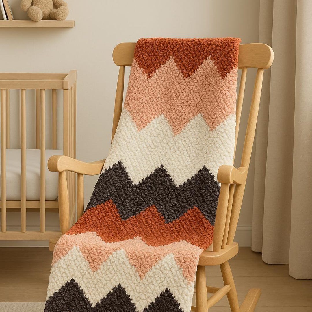 Velvet Moss Crochet Baby Blanket Pattern: Bulky Yarn Afghan (PDF ...