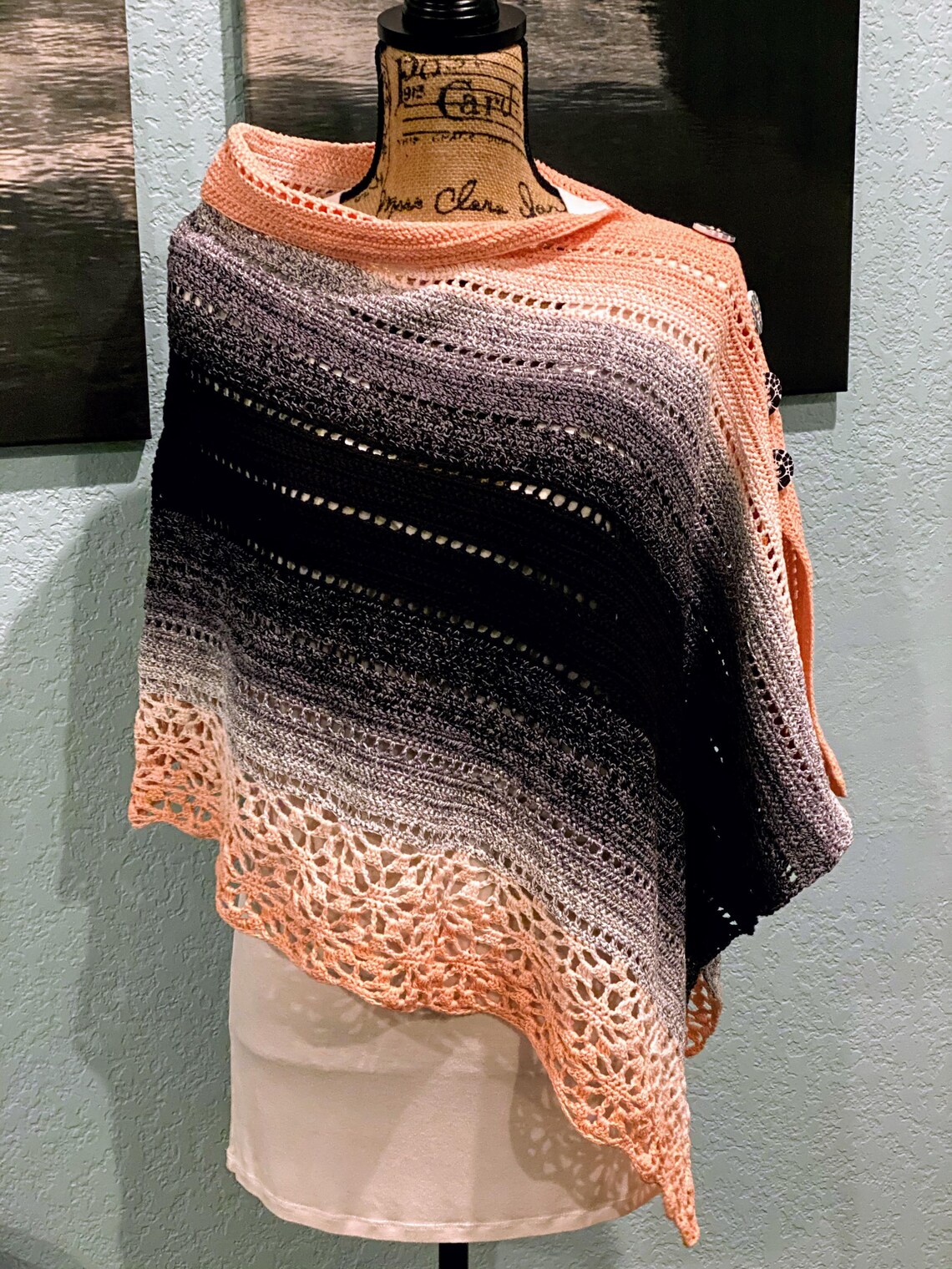 Avalon Poncho Crochet Pattern - Etsy