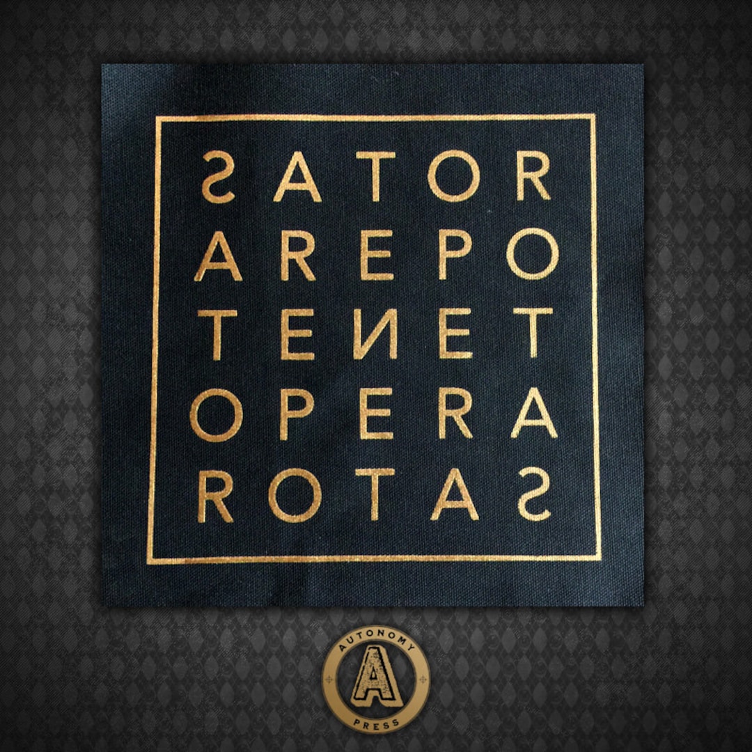 Sator Rotas Magic Square Palindrome Black Canvas Patch - Etsy