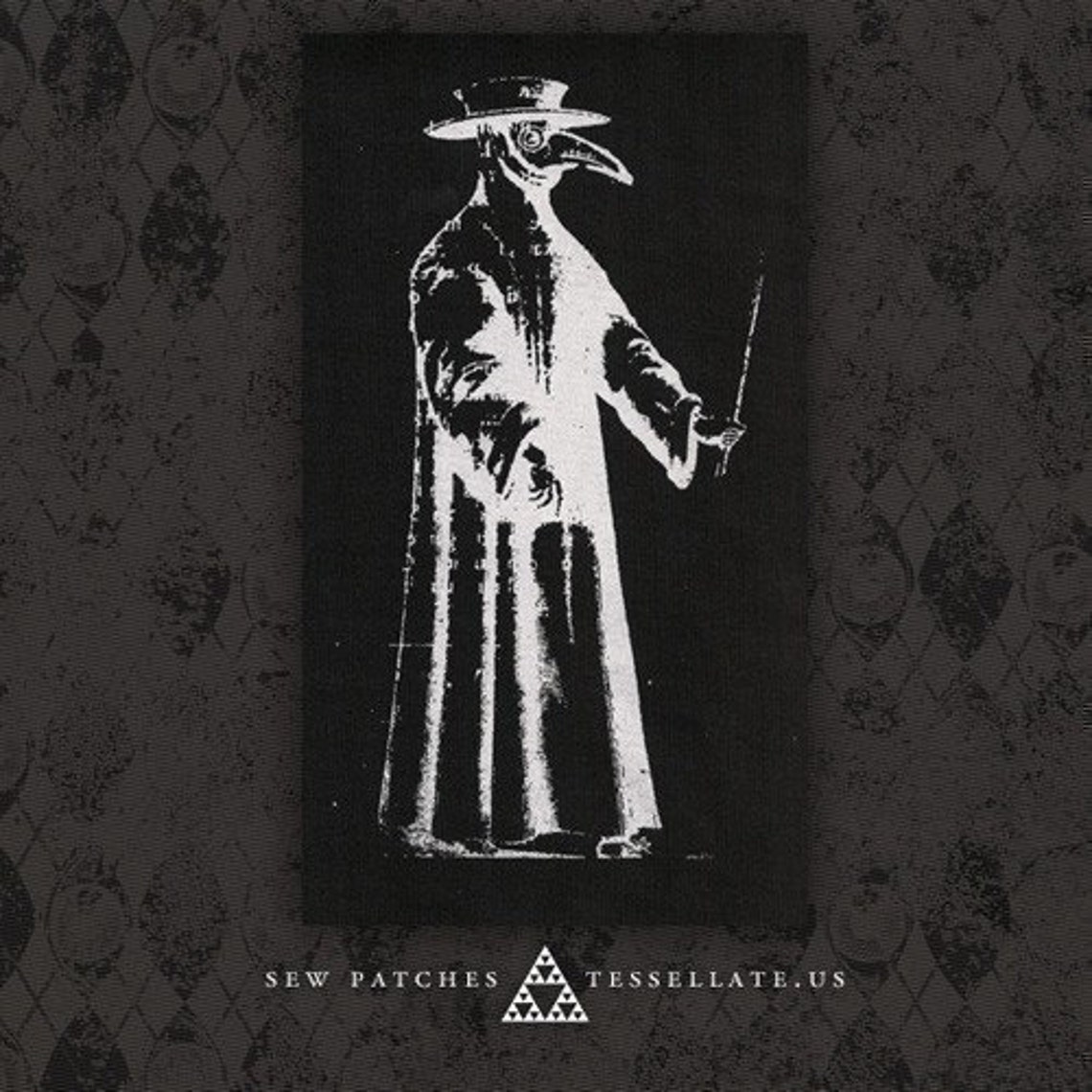 Plague Doctor Black Canvas Patch - Etsy