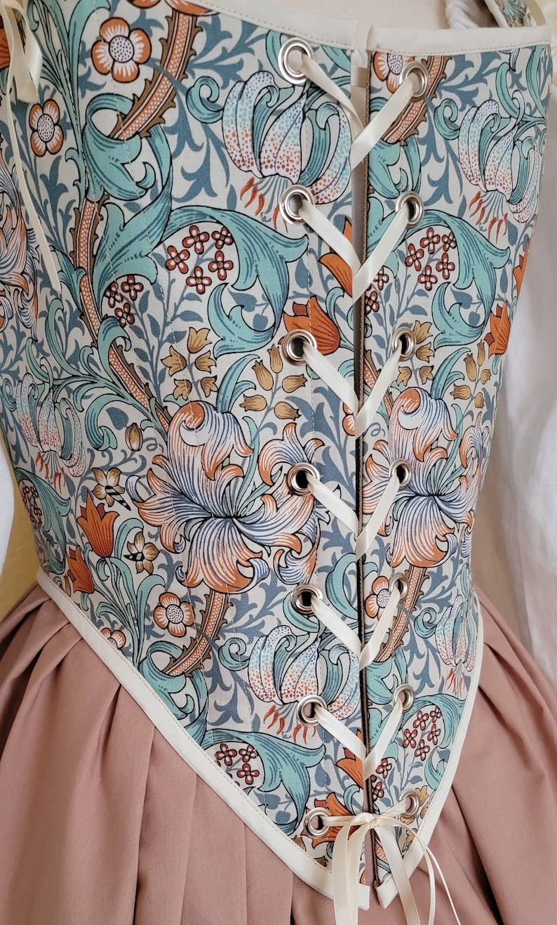 Spring Lilly Steel Boned Renaissance Corset Bodice 36/29 - Etsy