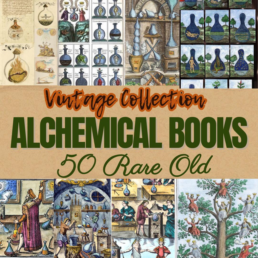 49 Rare Antique Alchemy Manuscripts Books PDF Ancient Occult Secrets ...