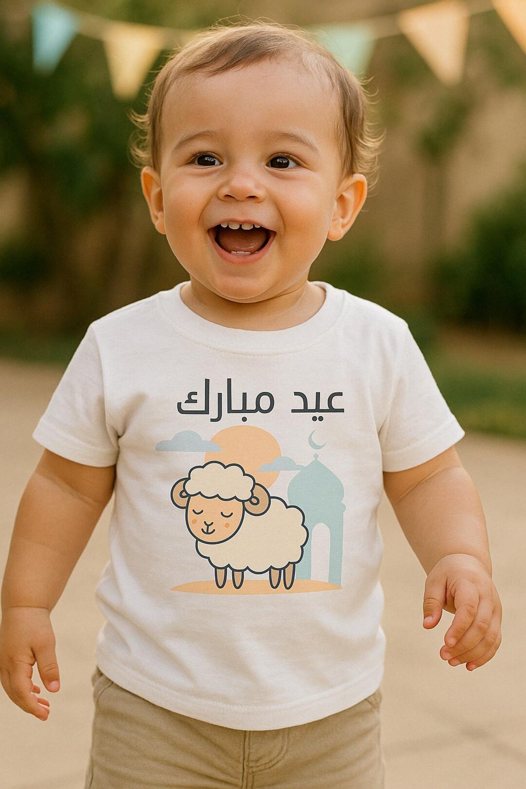 Eid Adha Mubarak Infant Tee, Cute Baby Shirt, Soft Cotton Baby Clothing ...