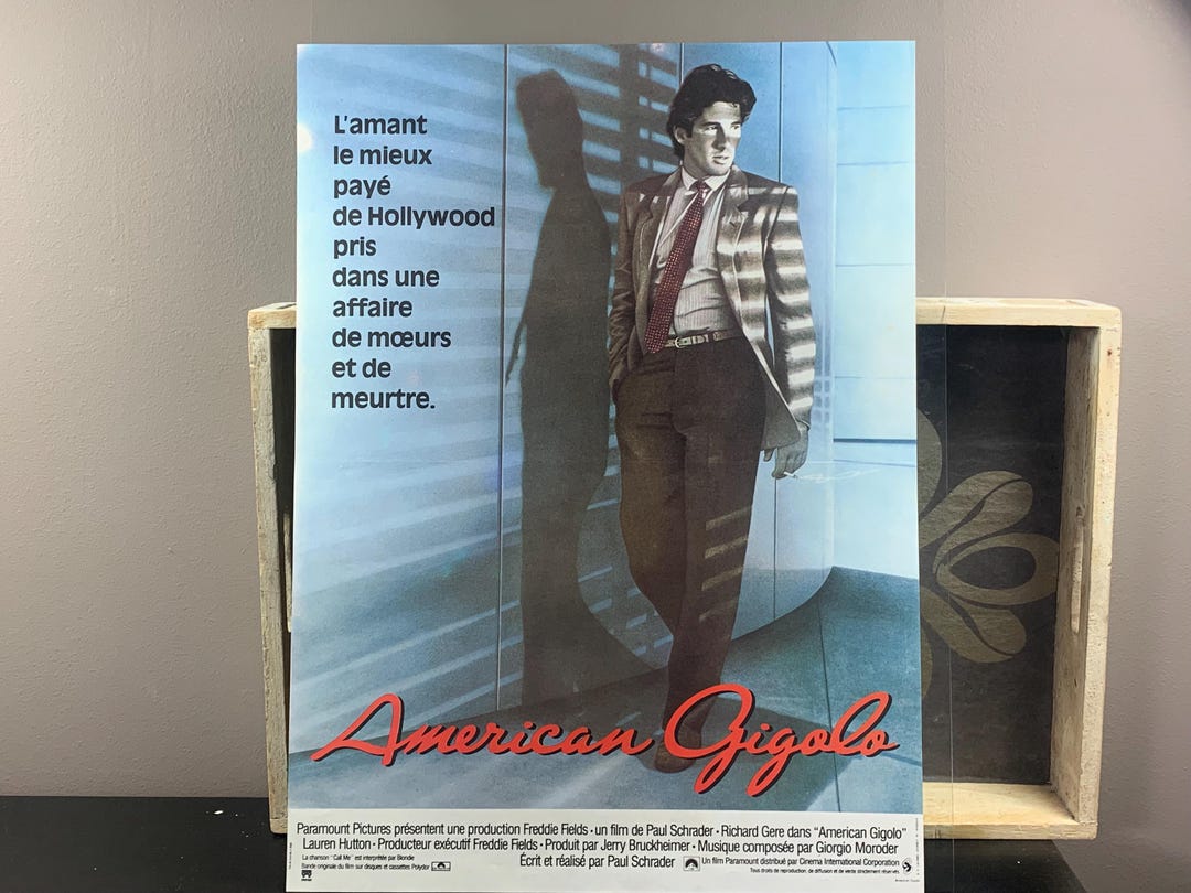 Vintage Movie Poster American Gigolo – Richard Gere – French Version ...