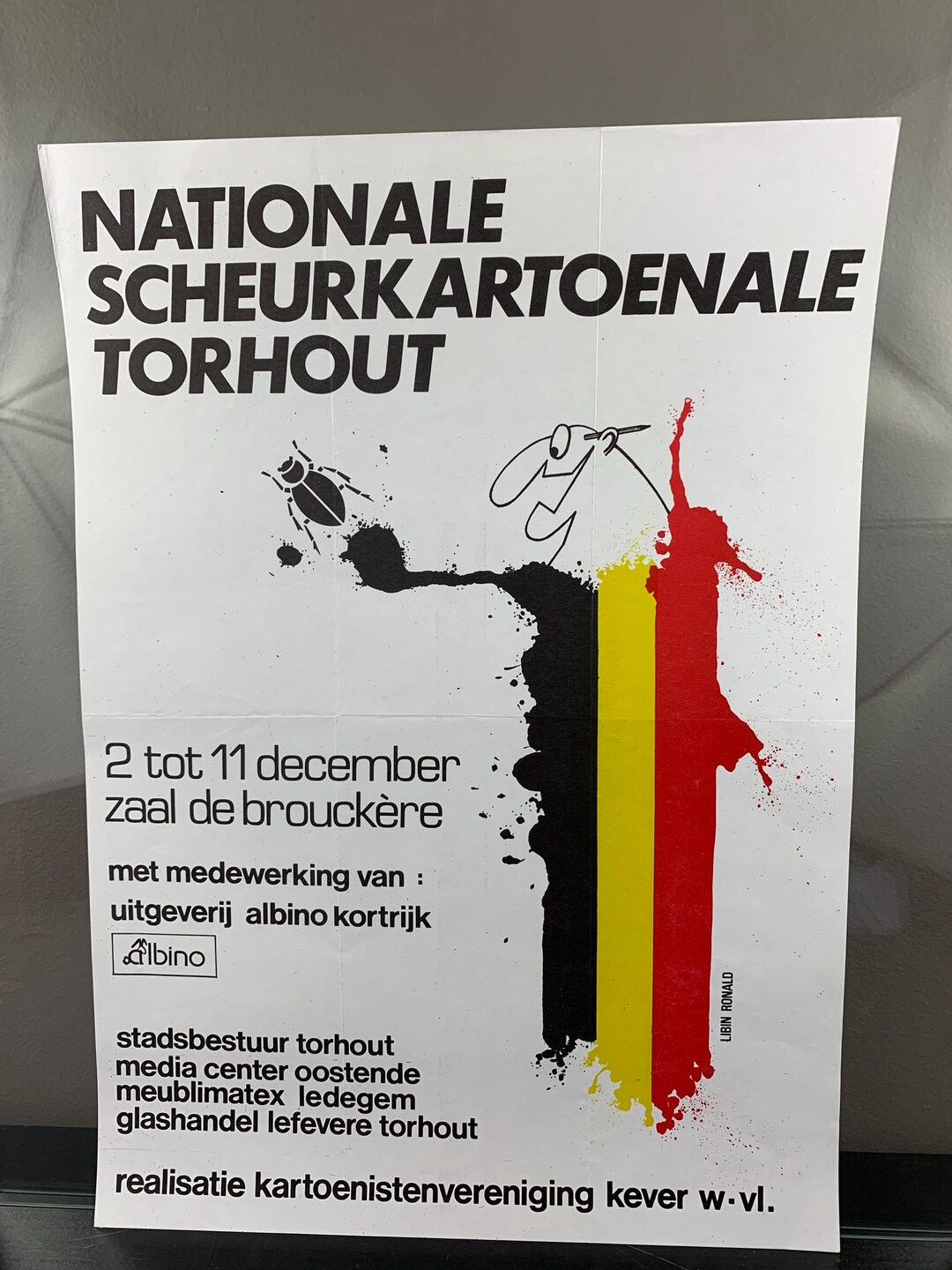 Vintage Poster National Tear-off Cartoons Torhout – Design Libin Ronald ...