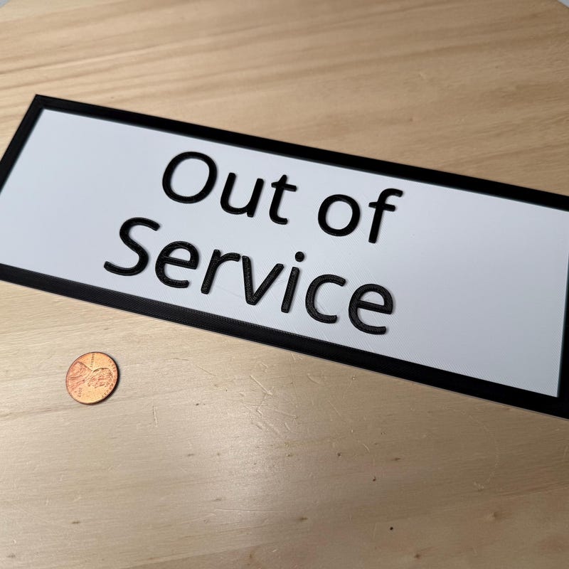 Bathroom Out of Order Signs - Etsy