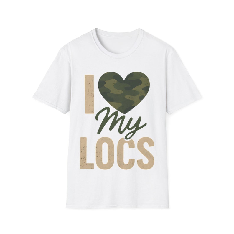 I Love My Locs Shirt | Camouflage Heart Locs Tee | Natural Hair Pride T ...