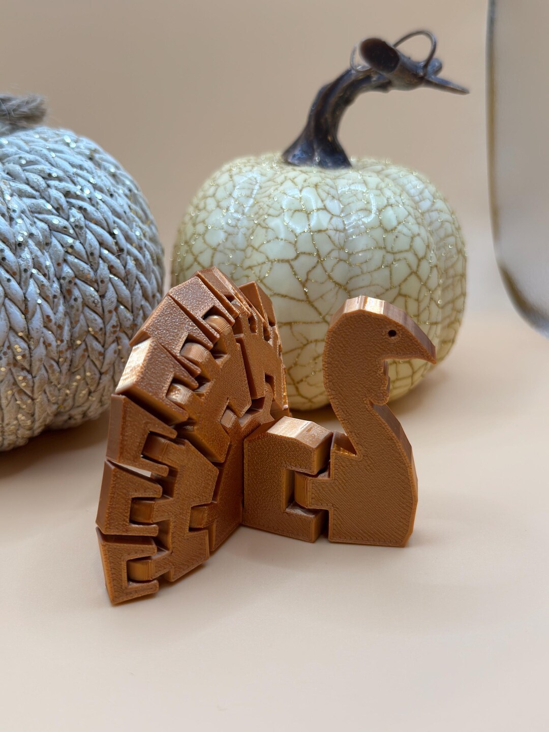 Articulated Turkey Figurine - 3D Printed Thanksgiving Decor - Etsy