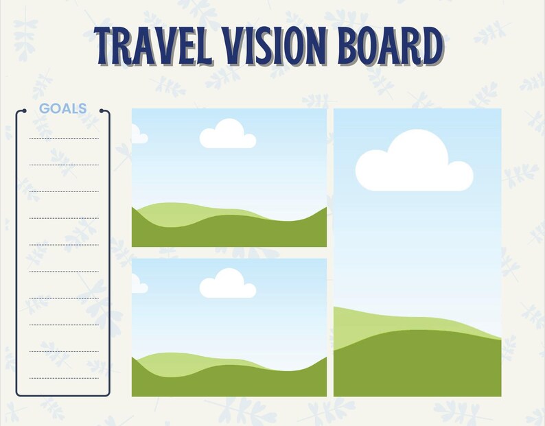 Custom 2026 Travel Vision Board Kit, (canva Free and Pro Templates) - Etsy