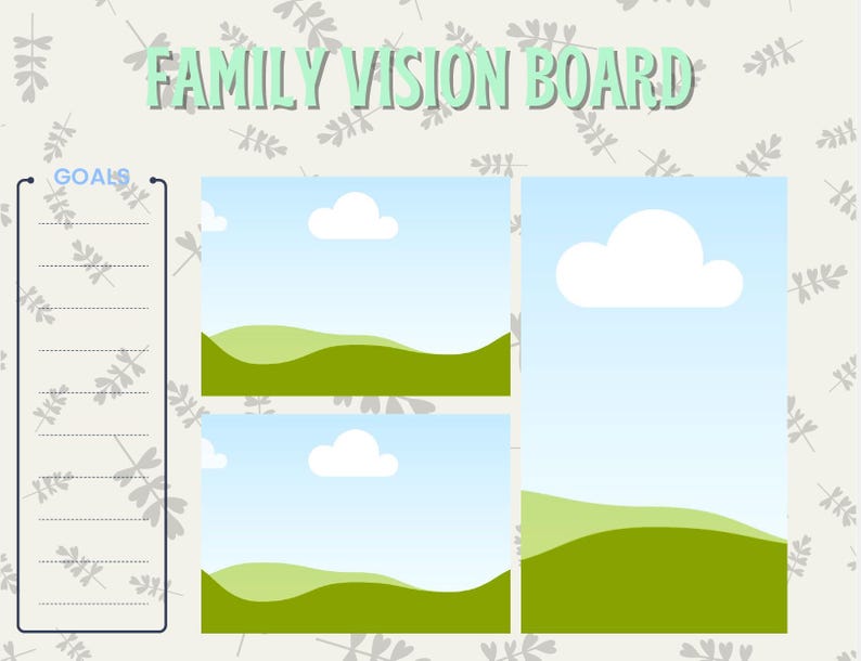 Custom 2026 Family Vision Board Kit, (canva Free and Pro Templates) - Etsy