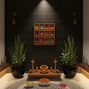 Marathi Months Calendar Wall Art: 3D Indian Folk Decor, 15 Inch - Etsy ...
