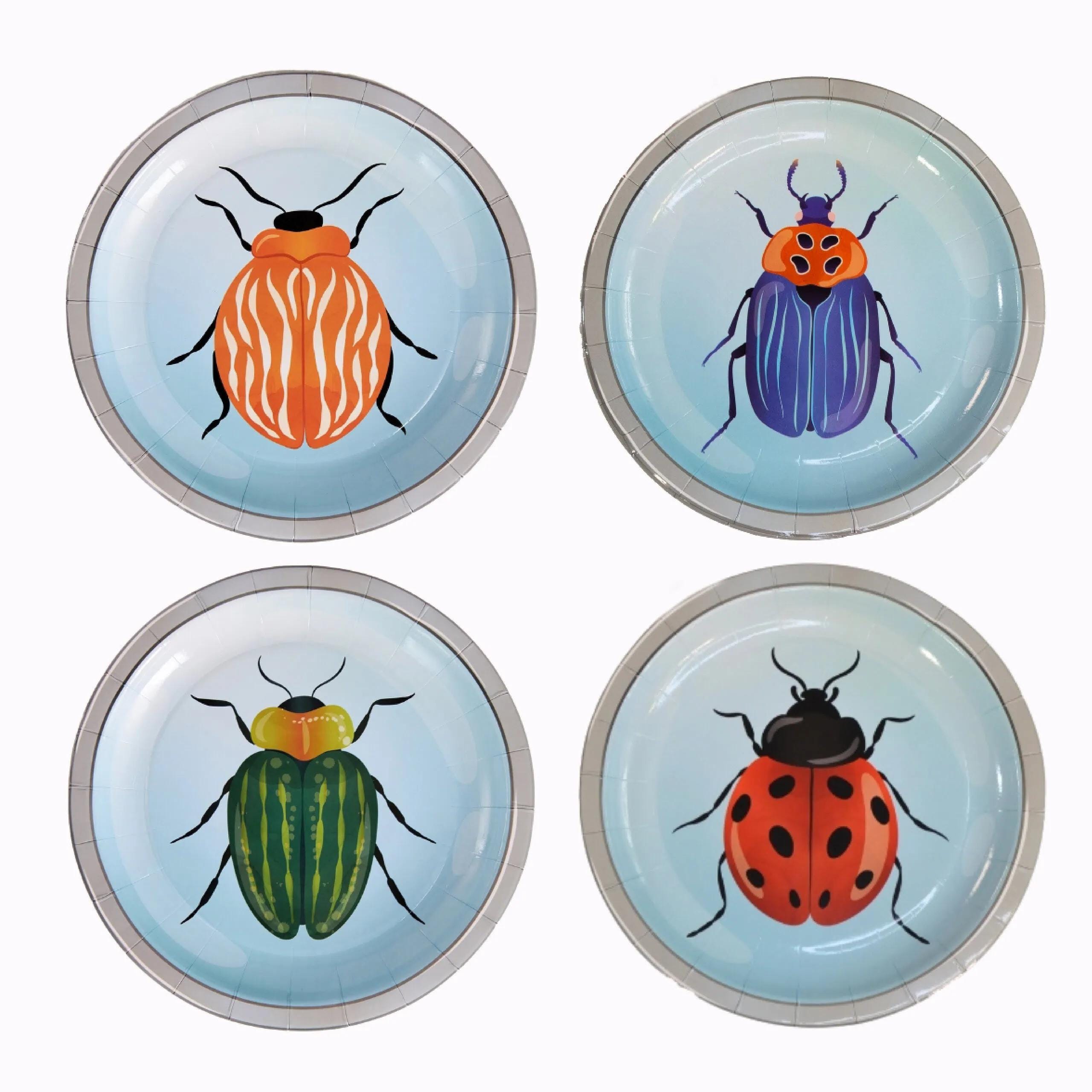 Bug Birthday Party Plates | Kids Insect Theme Tableware for Bug Bash ...