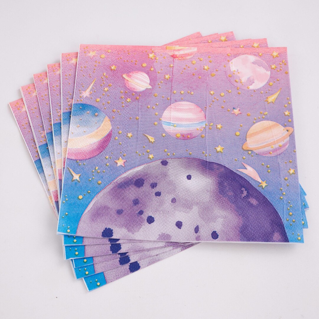 Galaxy Party Napkins | Space Tableware - Etsy