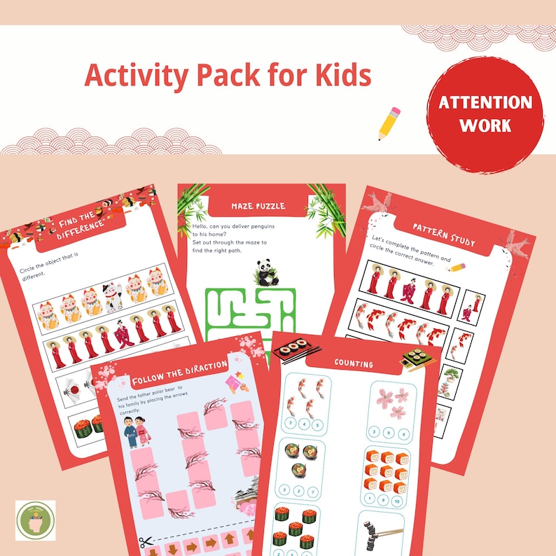 Japan Culture Activities for Kids | Printable Worksheets Pack ...
