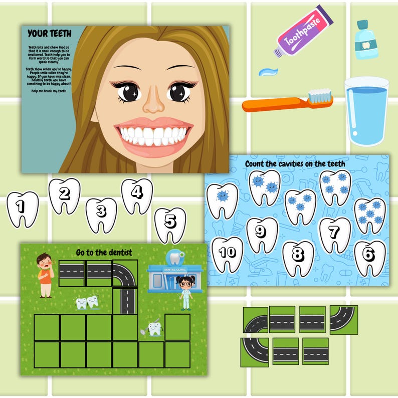 Healthy Teeth Activity Pack | Dental Care Worksheets for Preschool ...