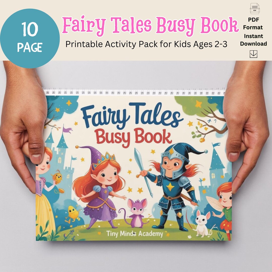 Fairy Tale Busy Book Printable for Toddlers | Preschool Learning ...