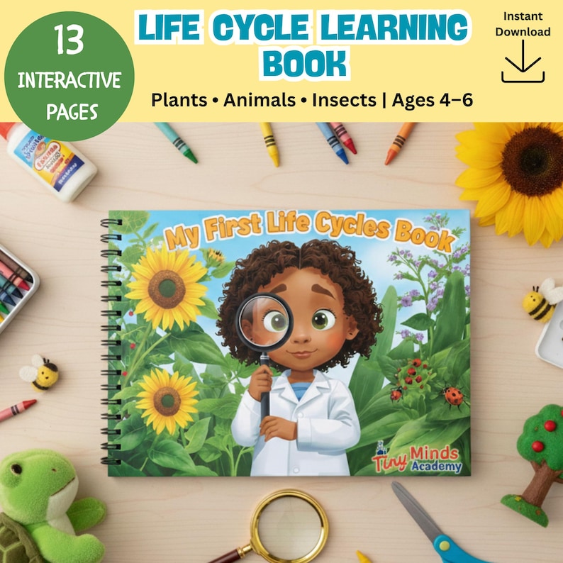 Life Cycle Busy Book Printable | Montessori Preschool Science PDF - Etsy