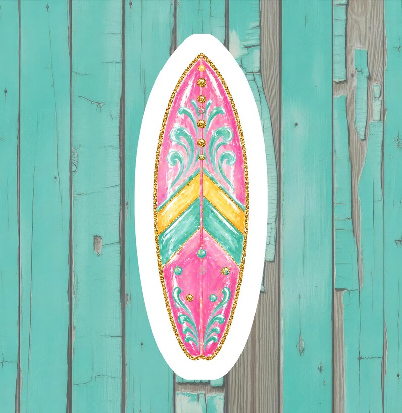 Preppy Coastal Summer Stickers (14 Stickers Included), Easy Peel ...