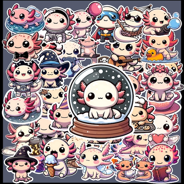 Axolotl Sticker - Etsy
