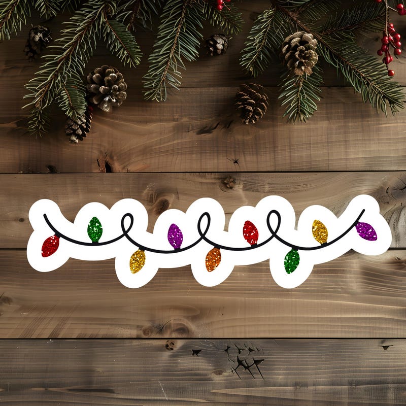 Christmas Light Stickers - Etsy