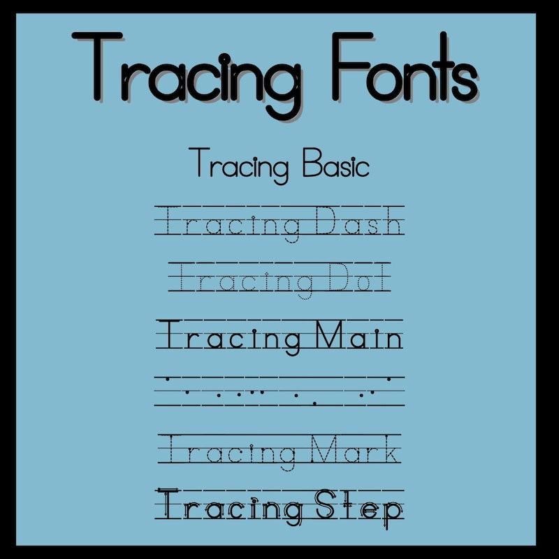 Bubble Line Fonts - Etsy