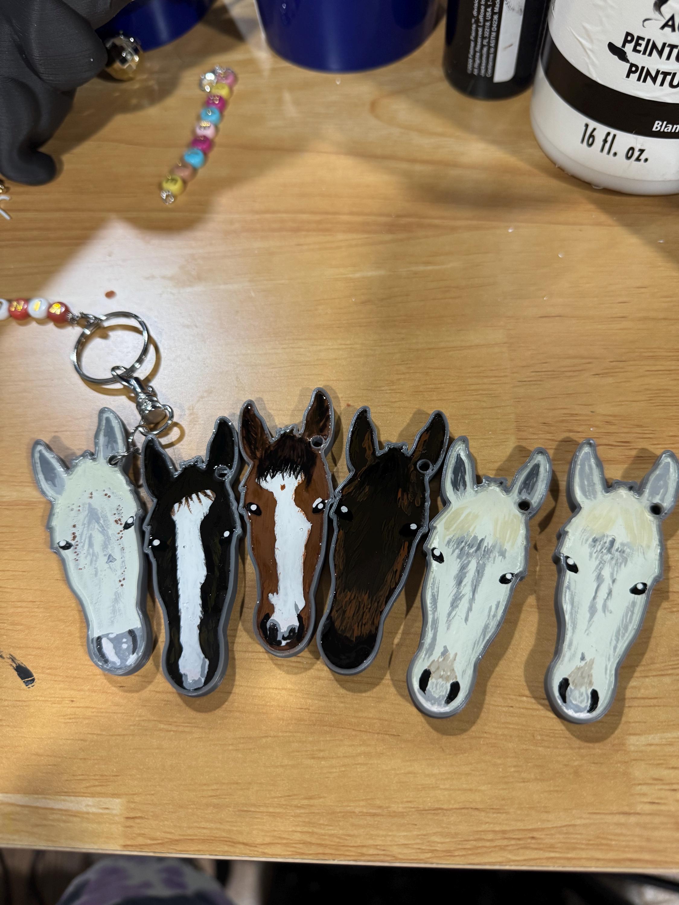 Custom Horse Head Keychain - Etsy