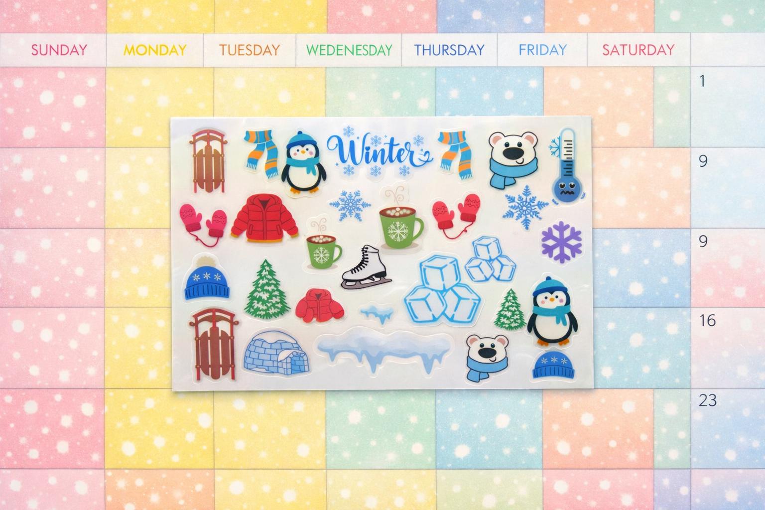 Seasonal Sticker Collection for Calendars and Planners – Spring, Summer ...