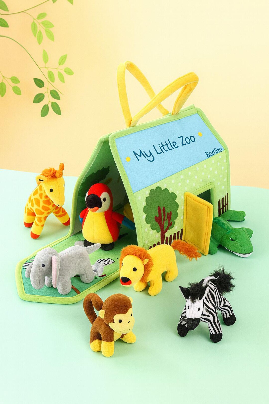 My Little Zoo Soft Plush Animal Playhouse Set - Etsy