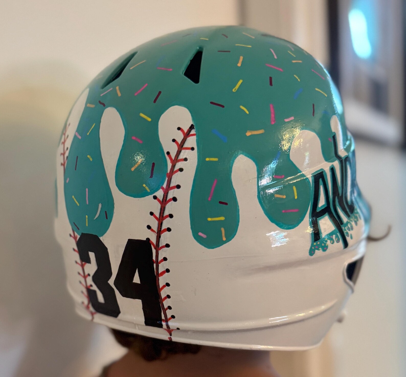 Custom Hand Painted Baseball Batting Helmets - Etsy