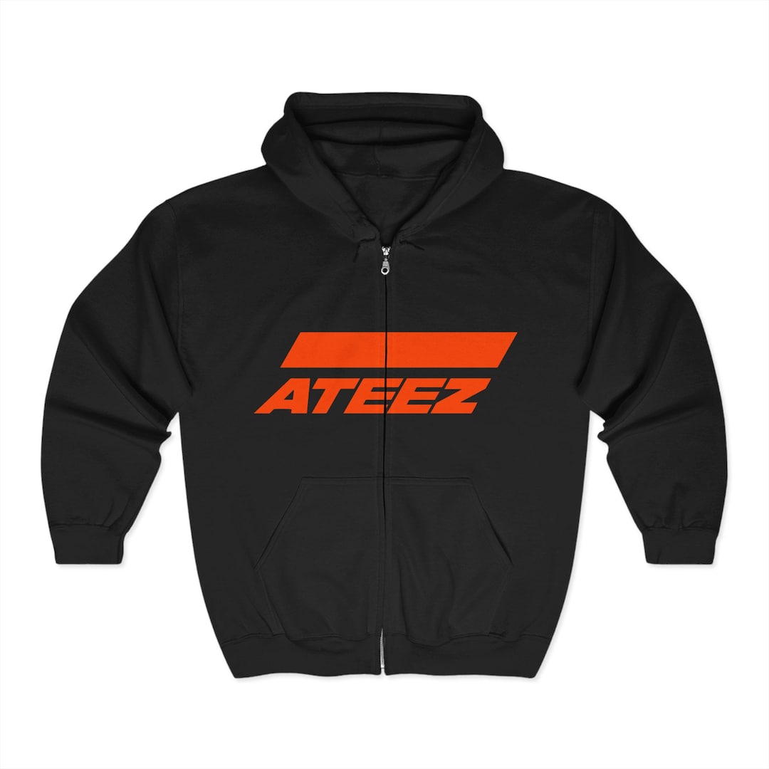 ATEEZ K-pop Logo Hoodie - Unisex Zip up Sweatshirt for Fans ...