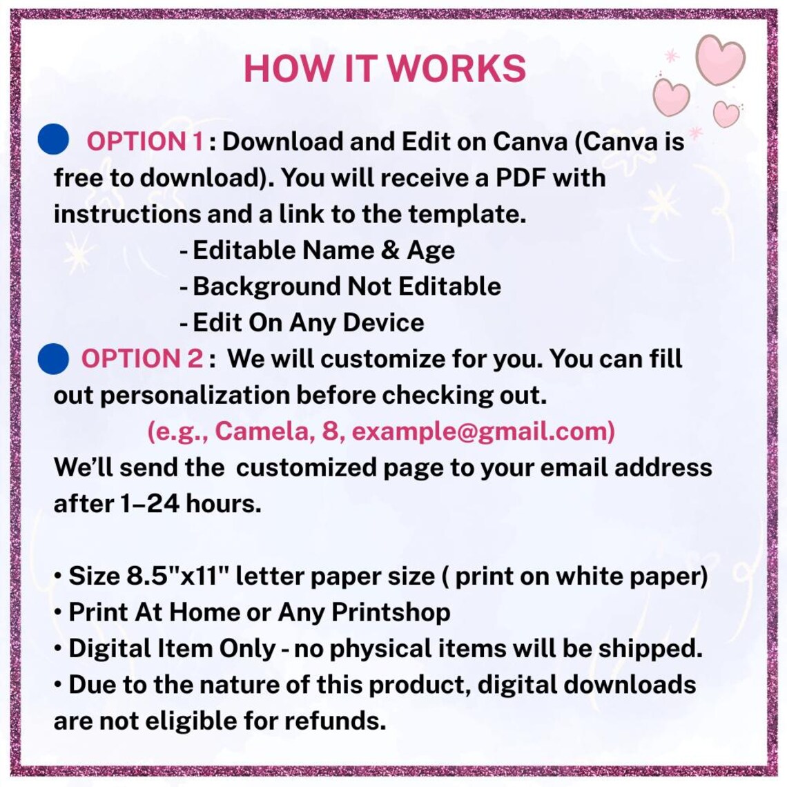 Personalized Roblox Girl Birthday Party Activity Placemat | Roblox ...