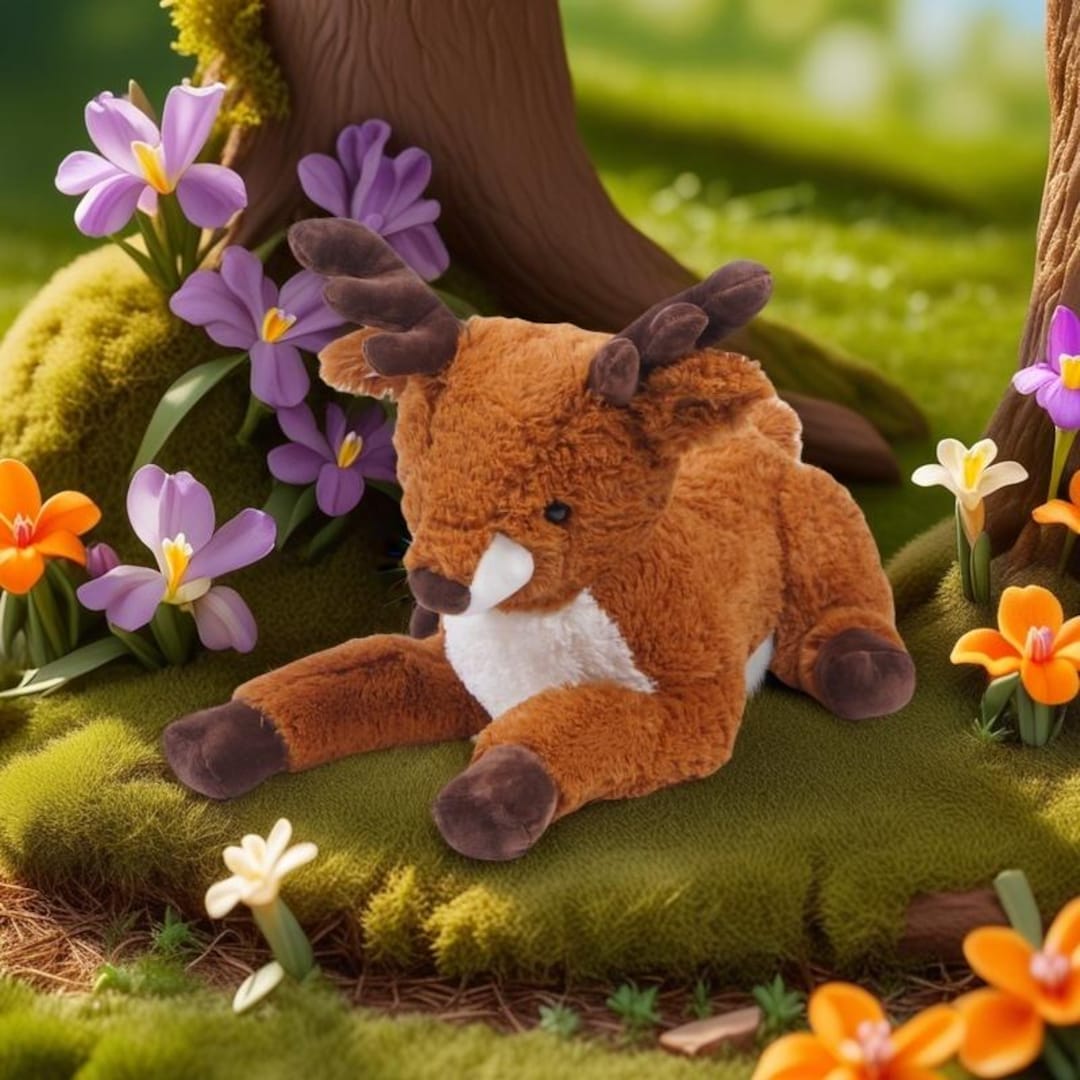 Extra-large 25.6 Inch Plush Deer Stuffed Animal - Etsy