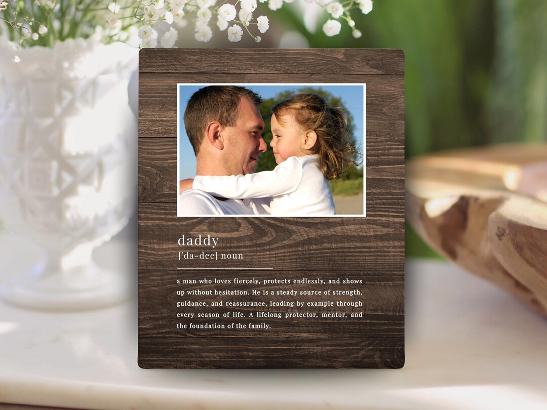 Personalized Daddy Photo Frame Gift, Daddy and Me Picture Frame, Custom ...