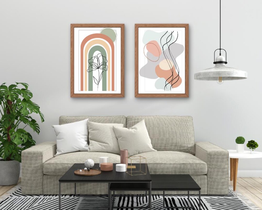 Boho Digital Poster Download – Printable Wall Art in Neutral Colors ...