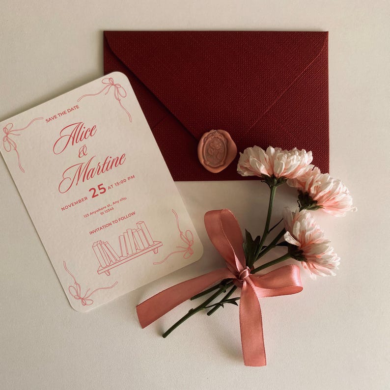 Book Lover Line Art Bundle | Wedding Invitation Clipart | Bookish SVG ...